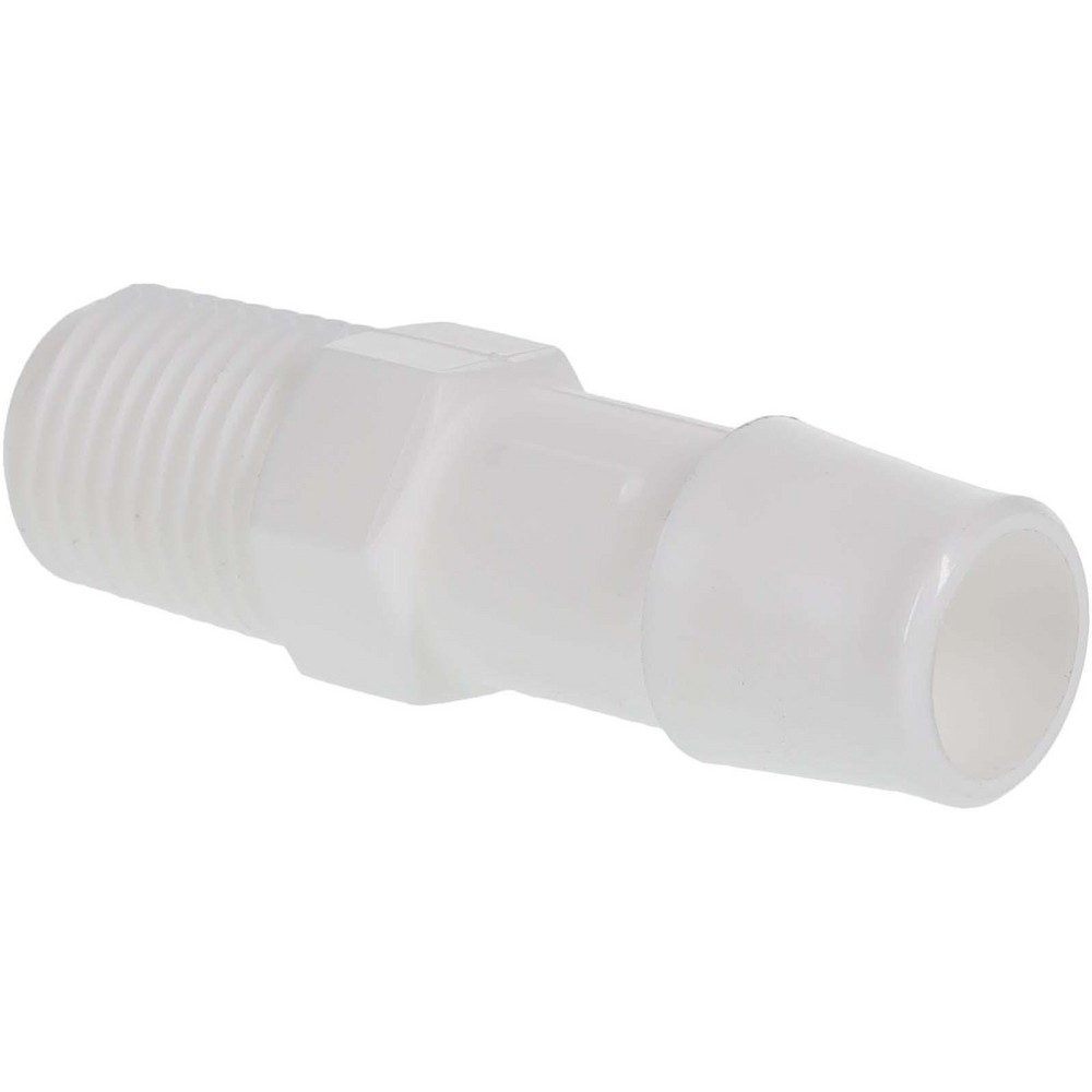 Made in USA - Barbed Tube Adapter: Single Barb, 1/2" Barb, 1/4" NPT ...