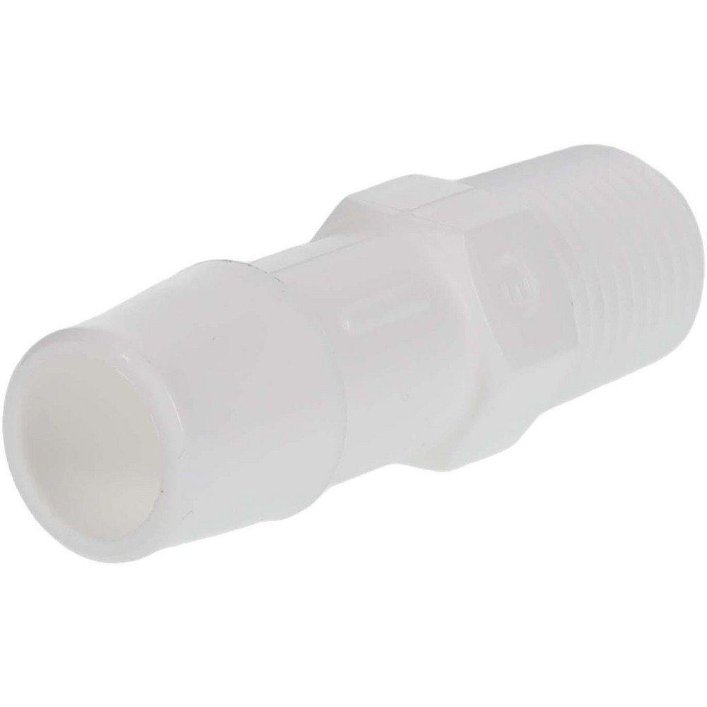 Made in USA - Barbed Tube Adapter: Single Barb, 1/2" Barb, 1/4" NPT ...