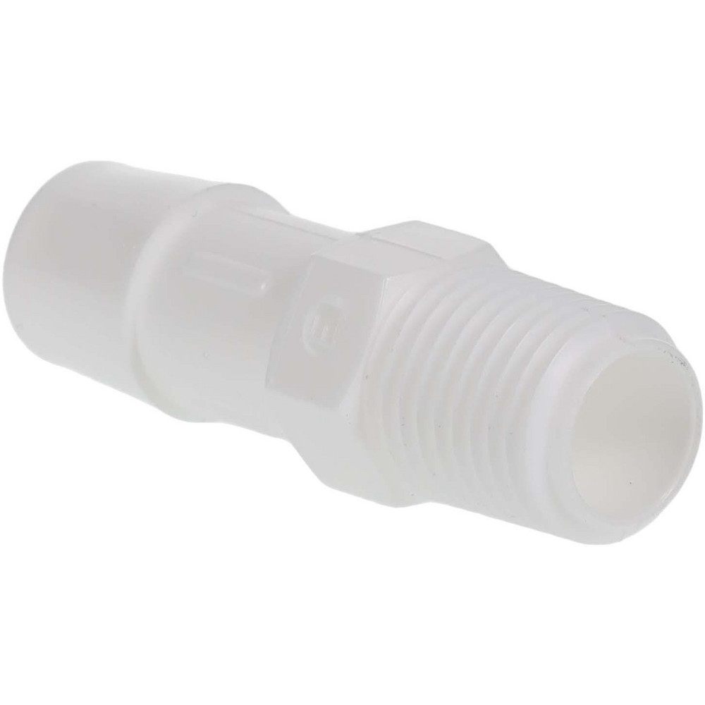 Made in USA - Barbed Tube Adapter: Single Barb, 1/2" Barb, 1/4" NPT ...