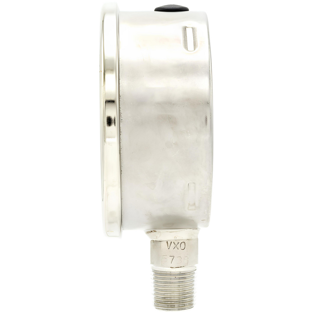 ESP Pro - Pressure Gauge: 4" Dial Dia, 0 to 2,000 psi, 1/2" NPT, Bottom ...