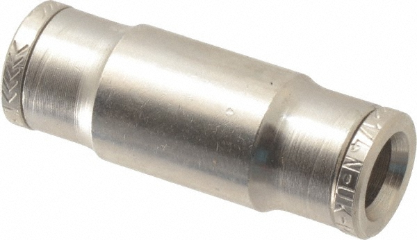 Norgren - 1/4" Outside Diam, Nickel Plated Brass Push-to-Connect Tube ...