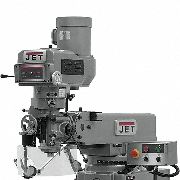 Jet - 12 x 54" 5 hp 230/460V Variable Speed Pulley Control 3 Phase Knee ...