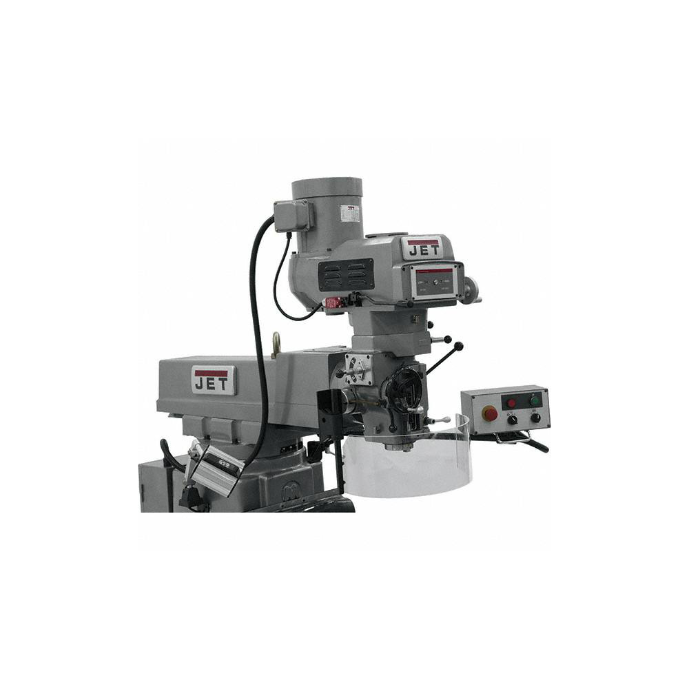 Jet - 12 x 54" Knee Milling Machine: 5.0000 hp, Variable Speed Pulley ...