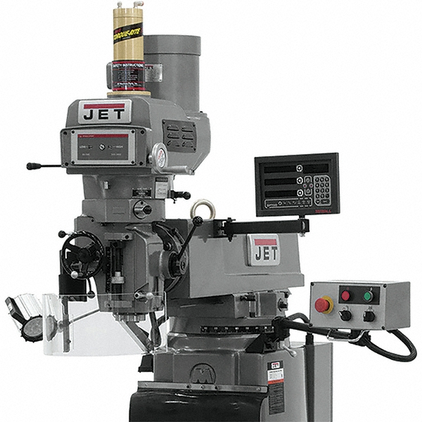 Jet - 12 x 54" 5 hp 230/460V Variable Speed Pulley Control 3 Phase Knee ...