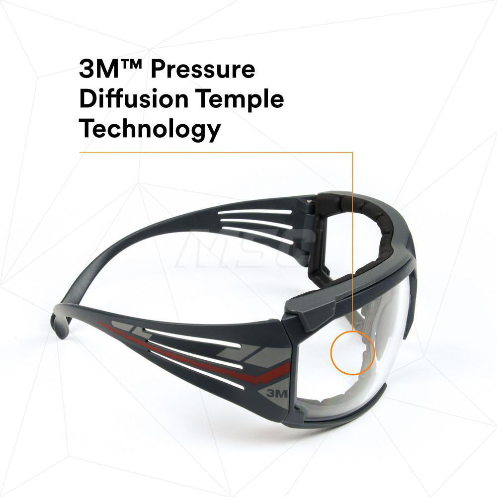 3M - Safety Glasses: Anti-Fog & Scratch-Resistant, Polycarbonate, Clear ...
