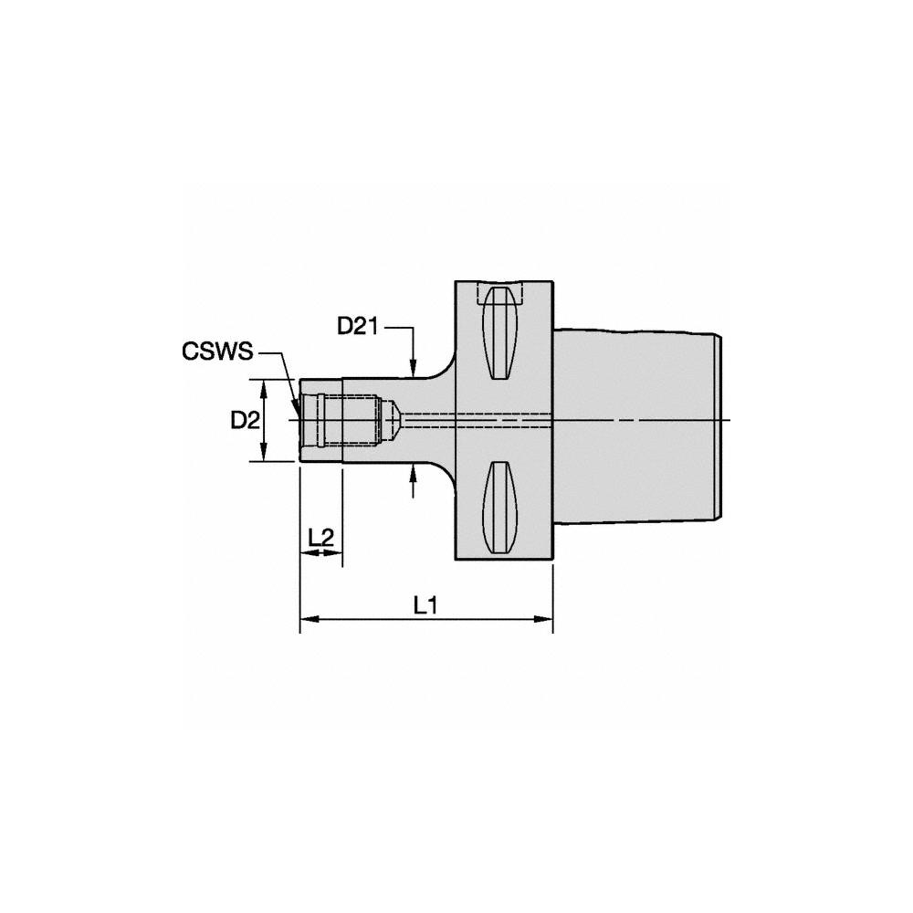 Kennametal - PSC63 Outside Taper, PSC to DL Taper Adapter | MSC Direct