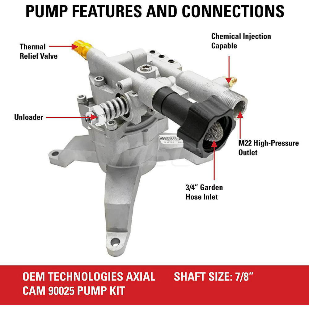 Simpson - 2,400 Max psi Fixed Pressure Washer Pump Kit | MSC Direct
