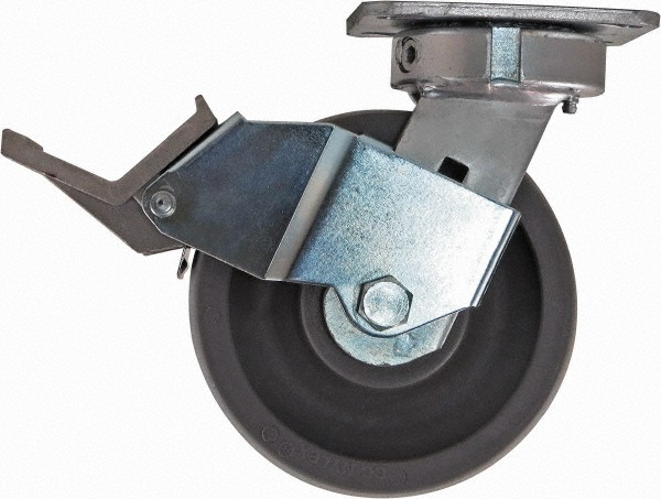 Caster Connection - Swivel Top Plate Caster: Nylon, 6" Wheel Dia, 2 ...