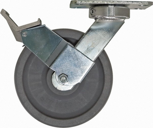 Caster Connection - Swivel Top Plate Caster: Nylon, 8" Wheel Dia, 2 ...