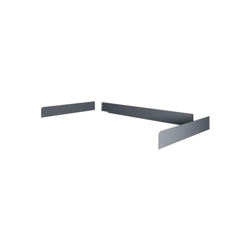 Tennsco - Side & Back Rail Kit: for Workstations, Steel | MSC Direct