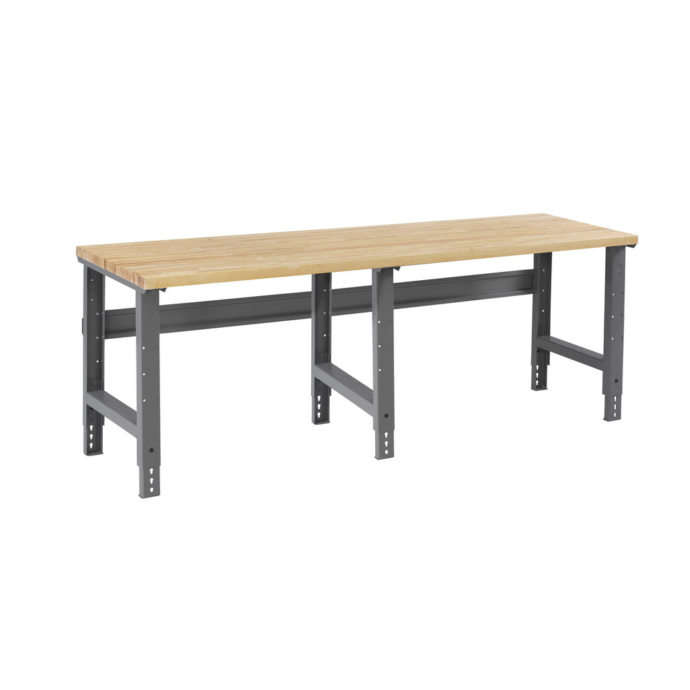Tennsco - Work Bench: 96" Wide, 30" Deep, 29-5/8 to 33-3/4" High ...