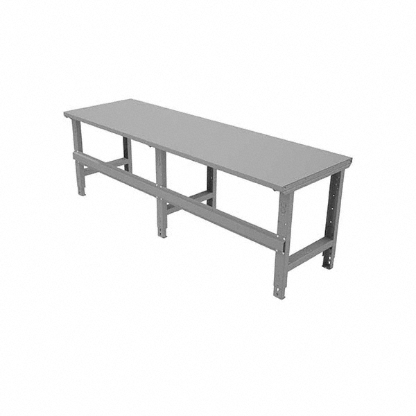 Tennsco - 96 Wide x 30" Deep x 33-1/2" High, 12 Gauge Steel Workbench ...