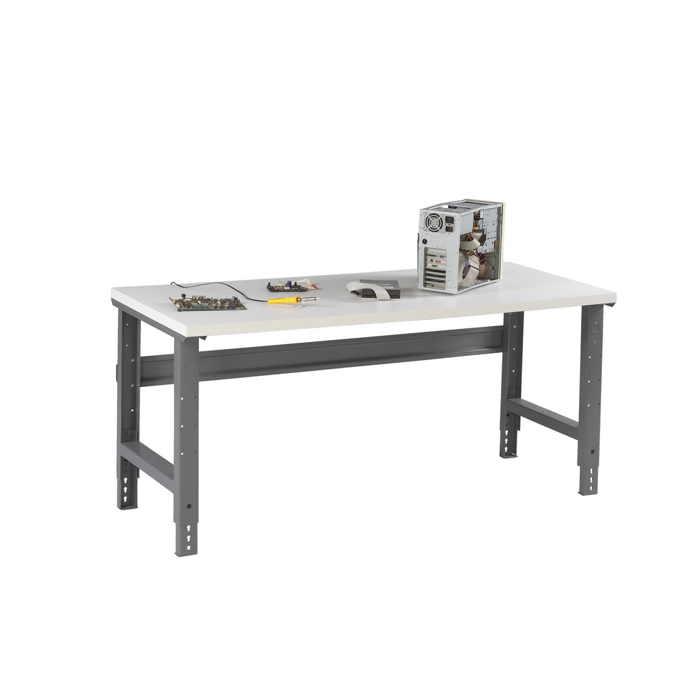Tennsco - Work Bench: 48" Wide, 30" Deep, 29-5/8 to 33-1/2" High ...