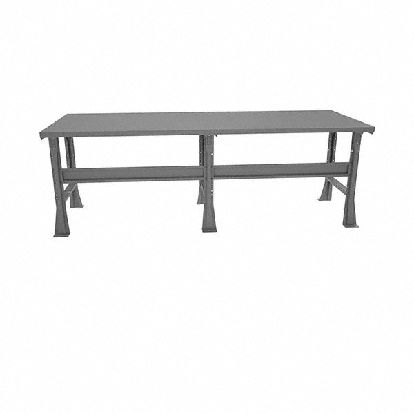 Tennsco - 96 Wide x 36" Deep x 33-1/2" High, 12 Gauge Steel Workbench ...