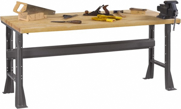 Tennsco - Work Bench: 60" Wide, 36" Deep, 33-3/4" High, Powder Coated ...