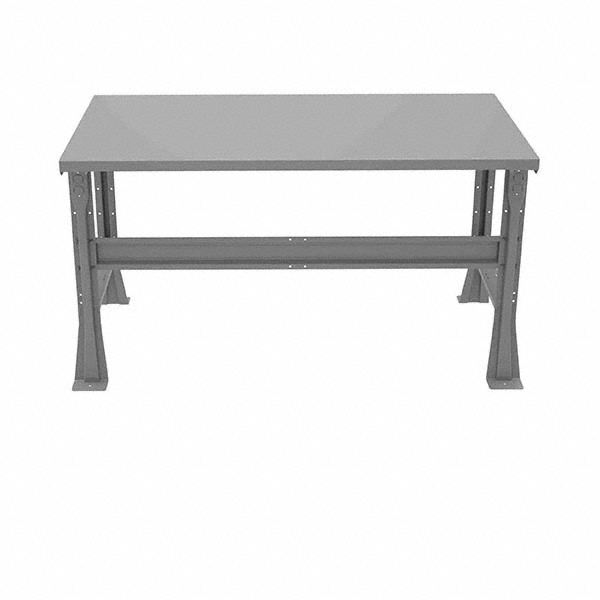 Tennsco - 60 Wide x 30" Deep x 33-1/2" High, 12 Gauge Steel Workbench ...