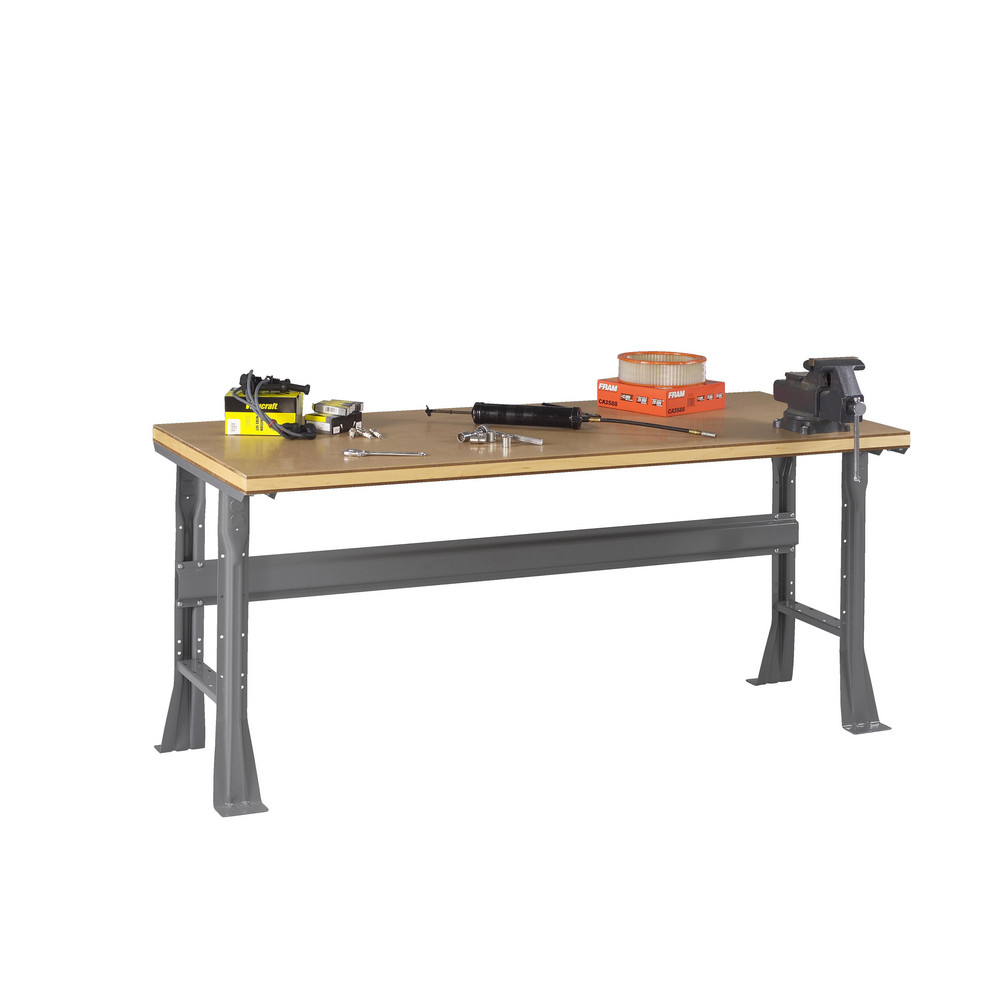 Tennsco - Work Bench: 60" Wide, 30" Deep, 33-3/4" High, Powder Coated ...