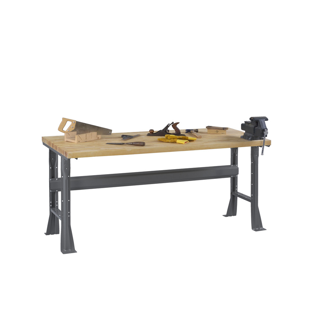 Tennsco - Work Bench: 48" Wide, 30" Deep, 33-3/4" High, Powder Coated ...