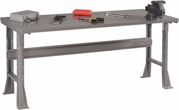 Tennsco - 48 Wide x 30" Deep x 33-1/2" High, 12 Gauge Steel Workbench ...