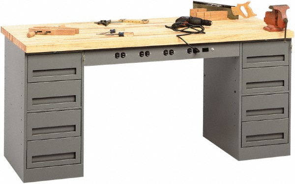 Tennsco - Stationary Workbench: Medium Gray - 49116304 - MSC Industrial ...