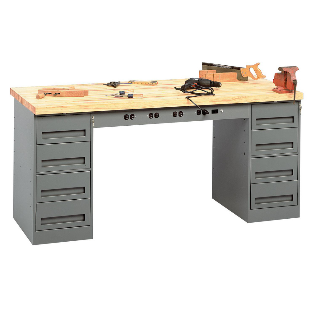 Tennsco - Electronic Modular Work Bench: 72" Wide, 30" Deep, 33-3/4 ...