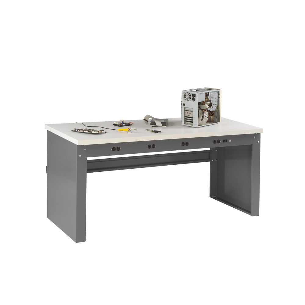 Tennsco - Electronic Work Bench: 72" Wide, 36" Deep, 33-1/2" High ...