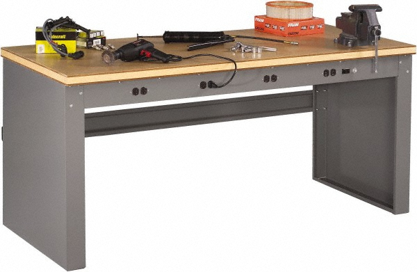 Tennsco - Electronic Work Bench: 72" Wide, 30" Deep, 33-3/4" High ...