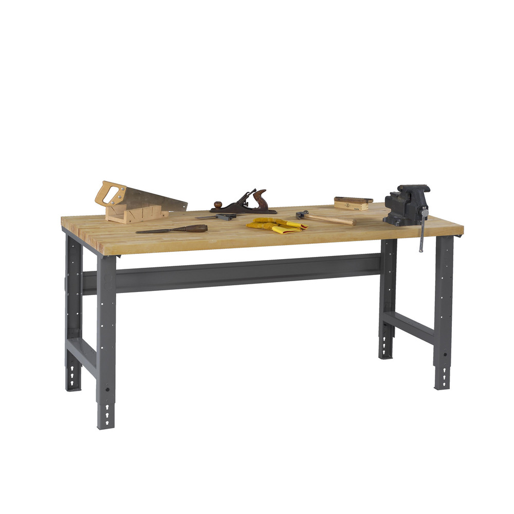 Tennsco - Work Bench: 72" Wide, 36" Deep, 29-5/8 to 33-3/4" High ...