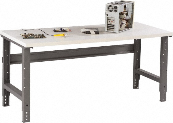 Tennsco - Work Bench: 72" Wide, 36" Deep, 29-5/8 to 33-1/2" High ...