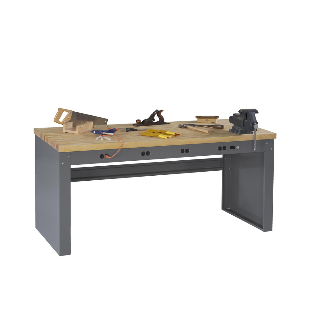 Tennsco - Electronic Work Bench: 72" Wide, 36" Deep, 33-3/4" High ...