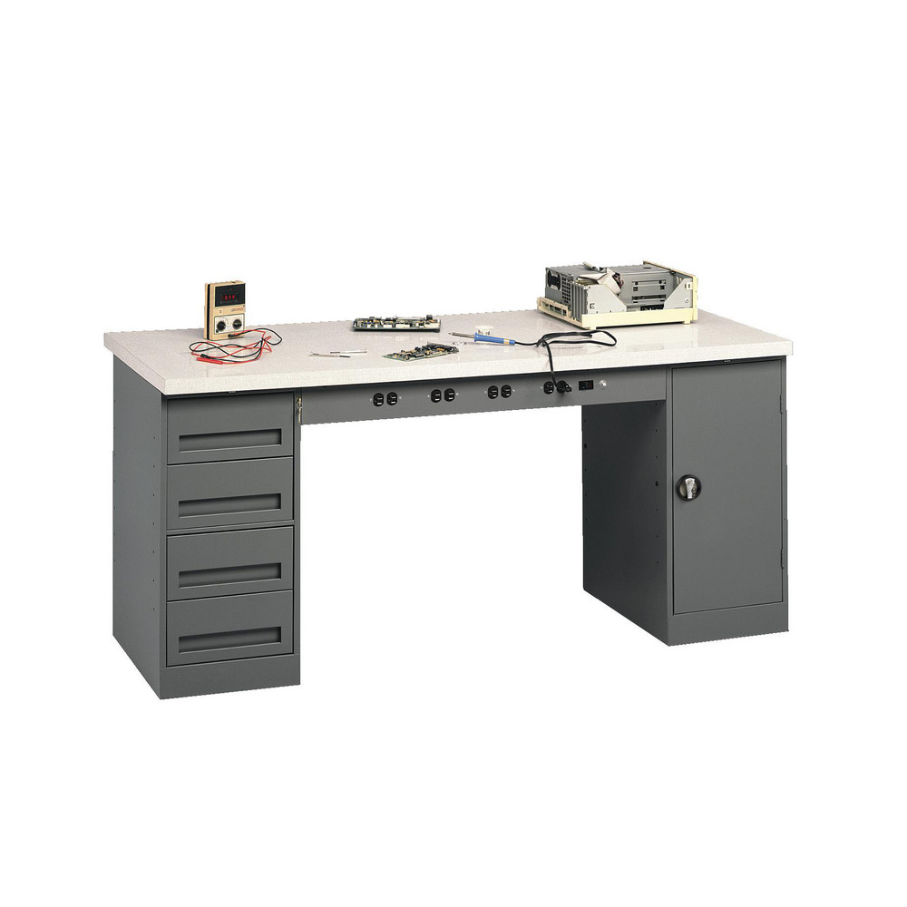 Tennsco - Electronic Modular Work Bench: 72" Wide, 30" Deep, 33-1/2 ...