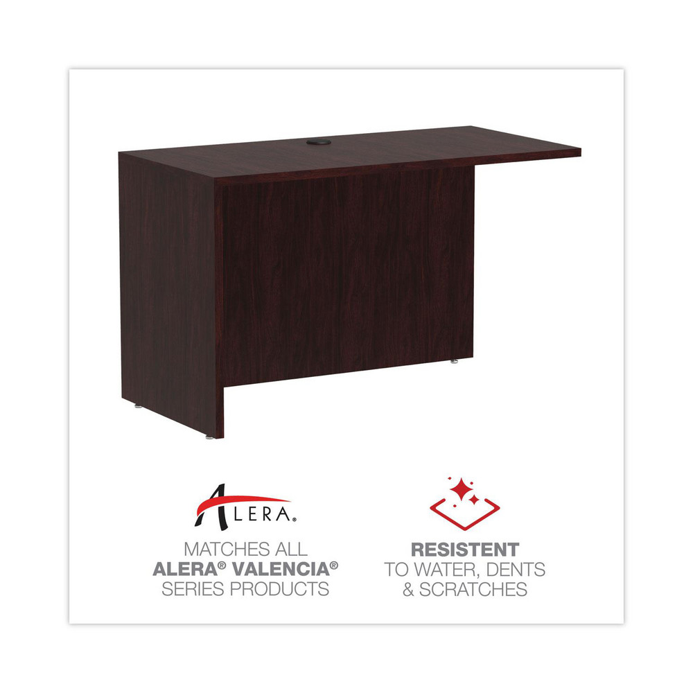 ALERA - Desk: Woodgrain Laminate, Mahogany | MSC Direct