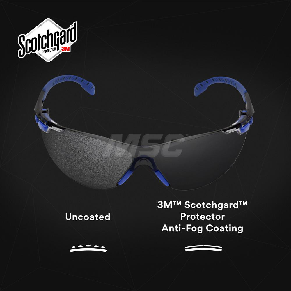 3M - Safety Glasses: Anti-Fog & Scratch-Resistant, Polycarbonate, Clear ...