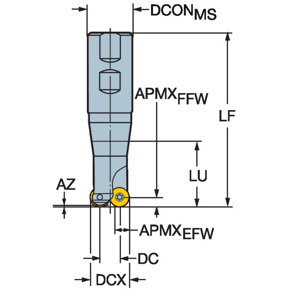 Sandvik Coromant - Indexable High-Feed Face Mill: | MSC Direct