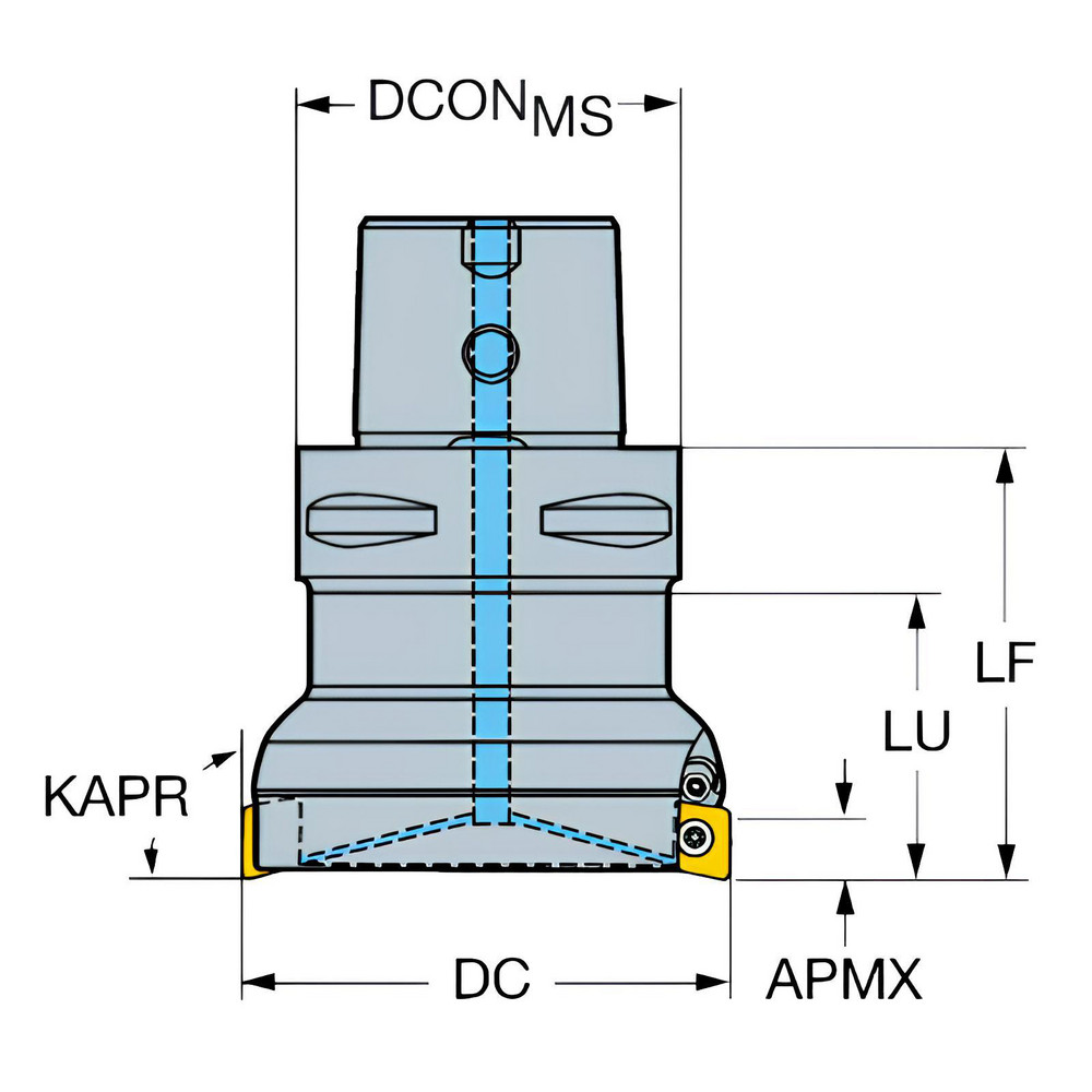 Sandvik Coromant - 50mm Cut Dia, 50mm Arbor Hole Dia, 11mm Max Depth ...