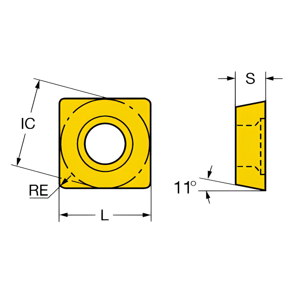 Sandvik Coromant - Milling Insert: ANSI SPMT432-WL 4030, ISO SPMT 12 04 ...