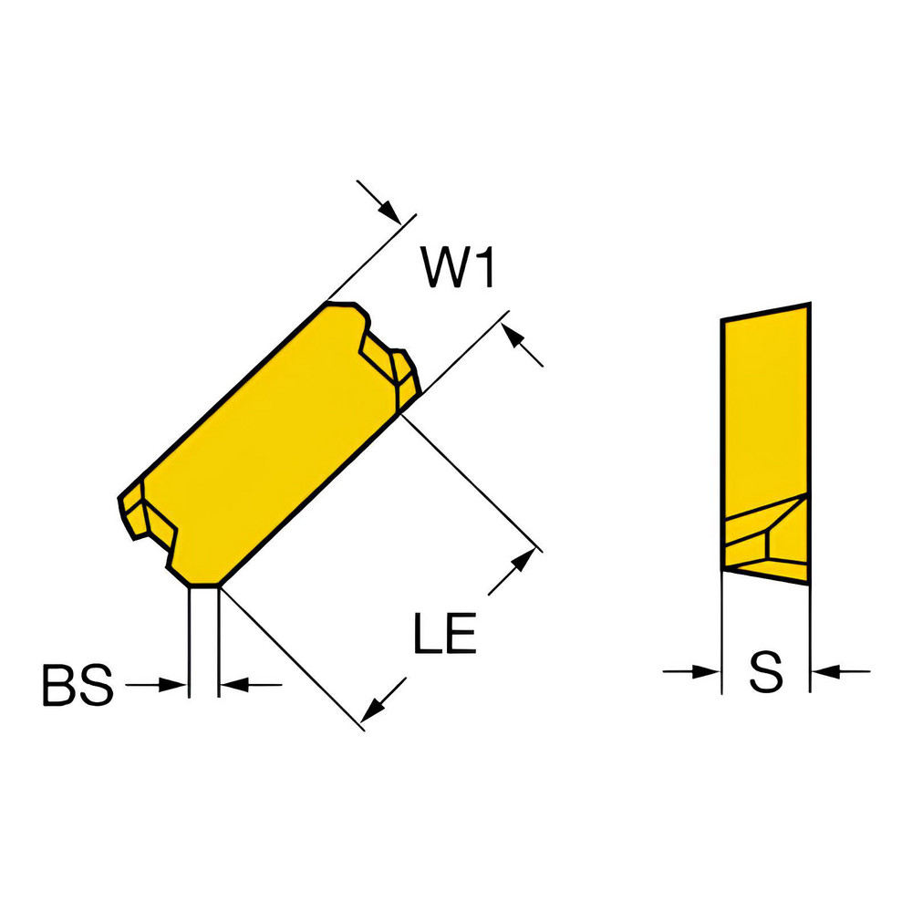 Sandvik Coromant - Milling Insert: ANSI LNCX 18 06 AZ L-11 3040, ISO ...