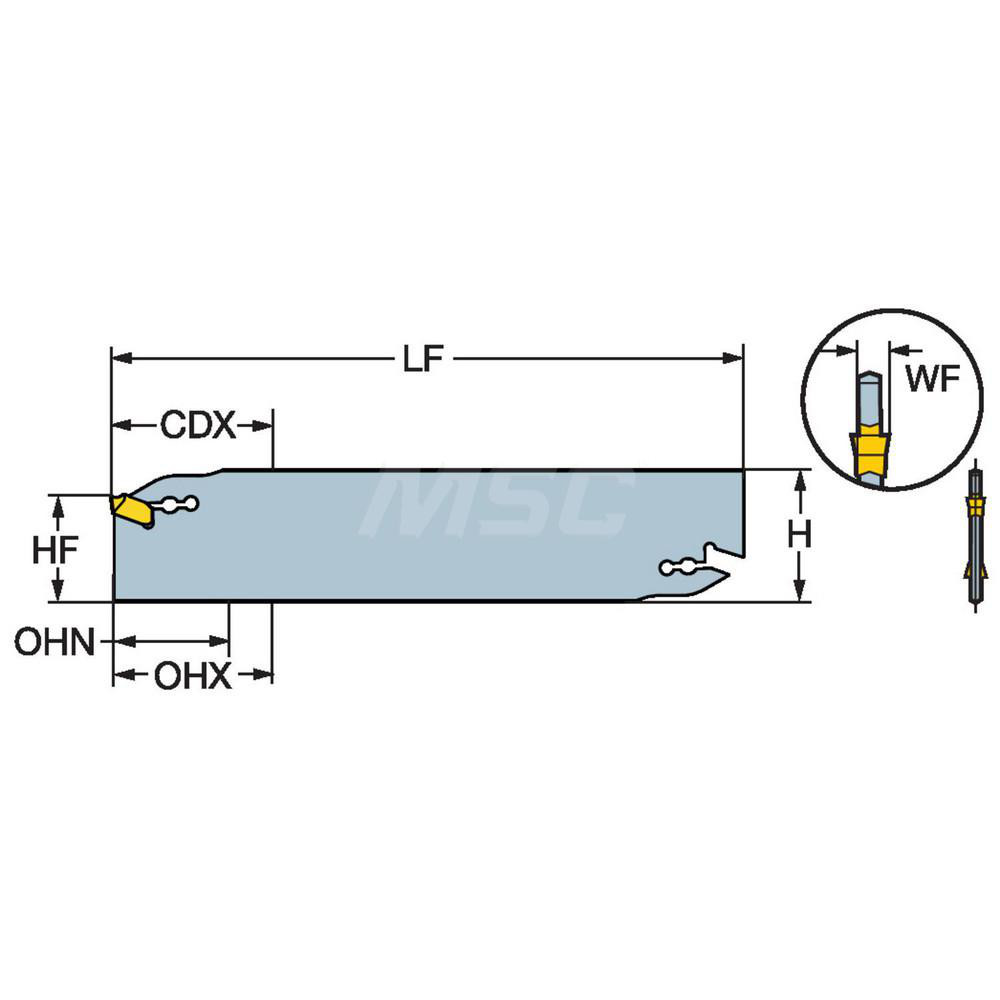 Sandvik Coromant - Double End Neutral Indexable Cutoff Blade | MSC Direct