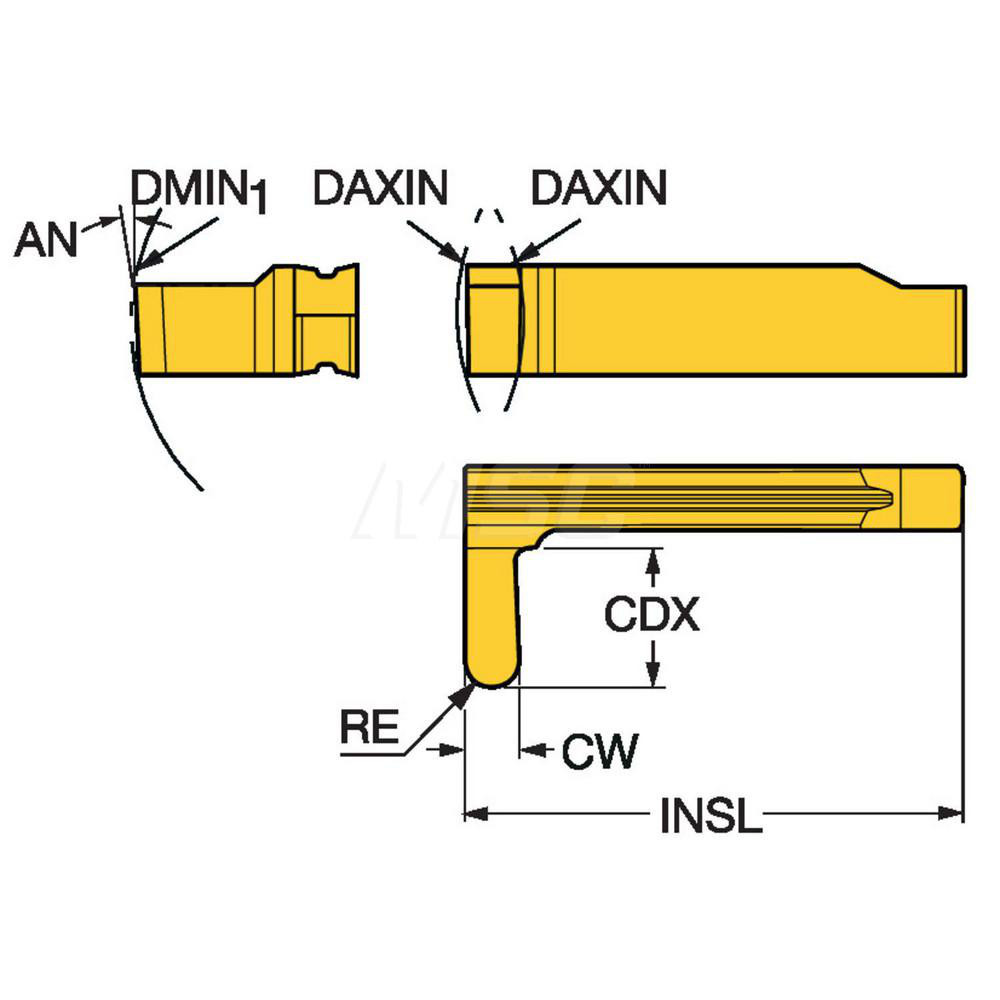 Sandvik Coromant - Grooving Insert: RG123H10200RO 1115, Carbide | MSC ...