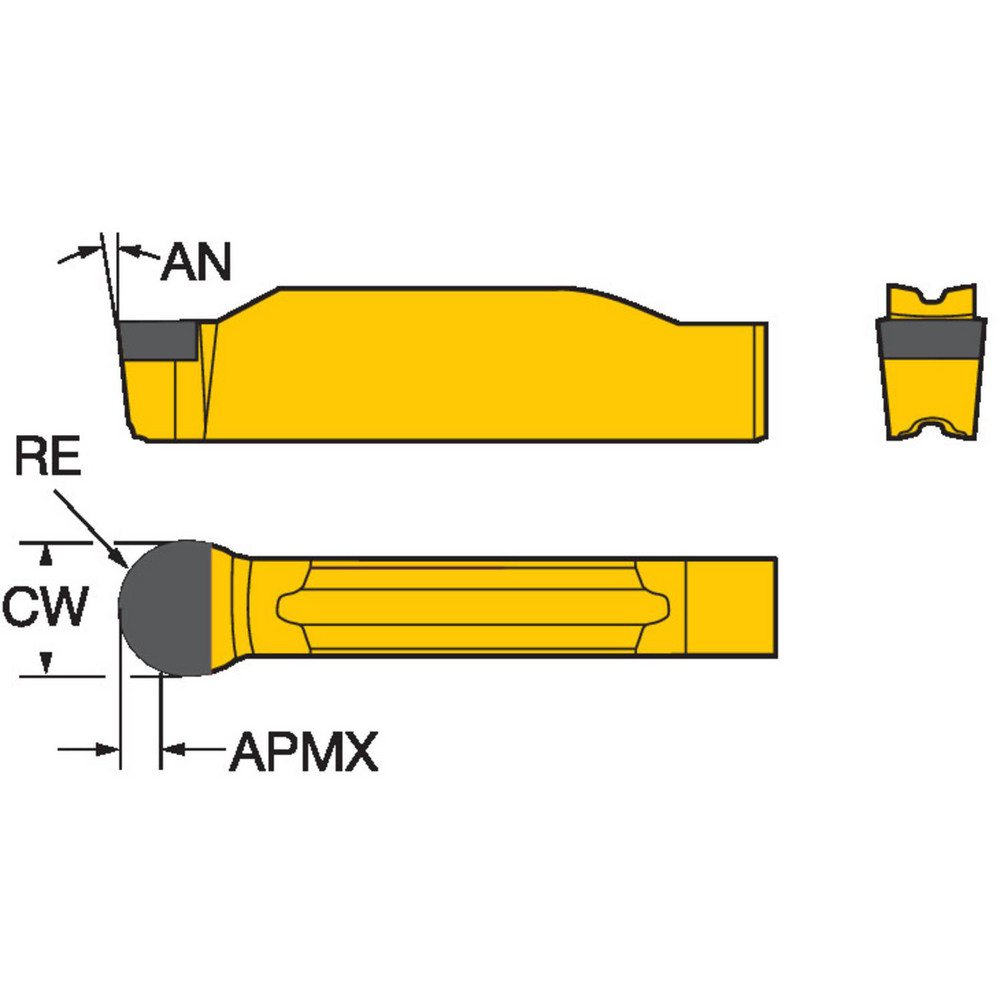 Sandvik Coromant - Grooving Insert: N123H1-0400S01025 7015, CBN | MSC ...
