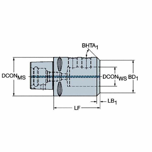 Sandvik Coromant - Capto to Weldon Straight Shank Adapter - 61163473 ...