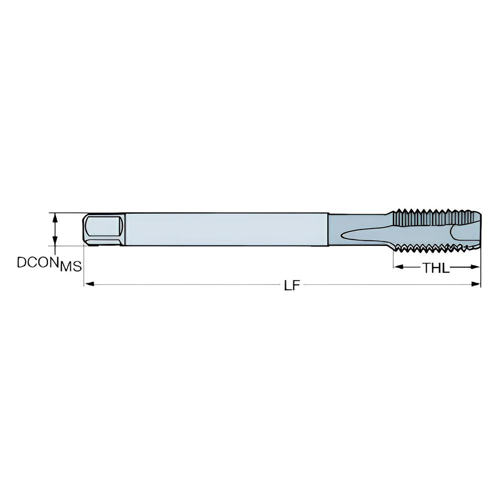 Sandvik Coromant - Spiral Point Tap: 1/2-20 UNJF, 4 Flutes, Plug ...