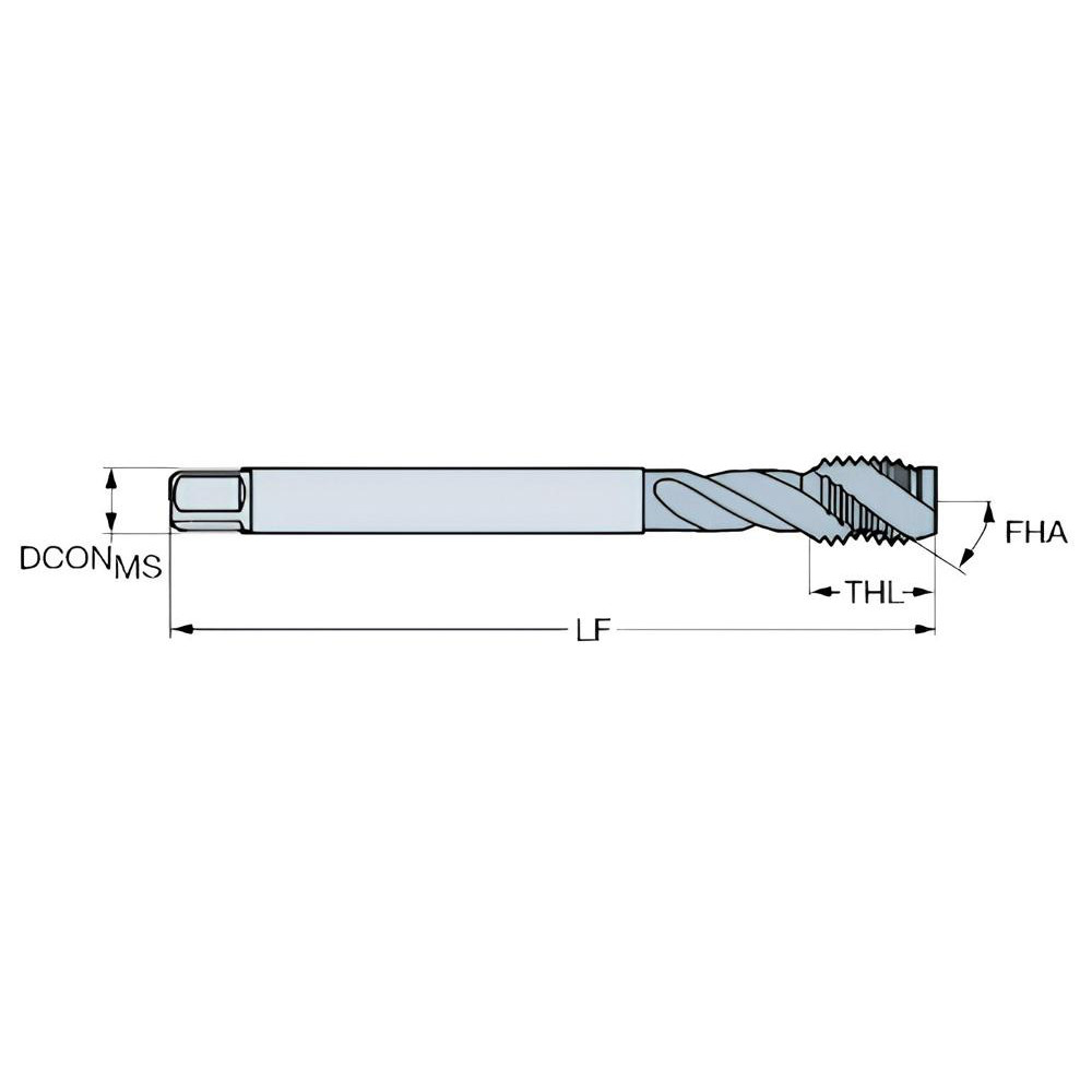 Sandvik Coromant - Spiral Flute Tap: M16x2, Metric, 4 Flute, Bottoming ...