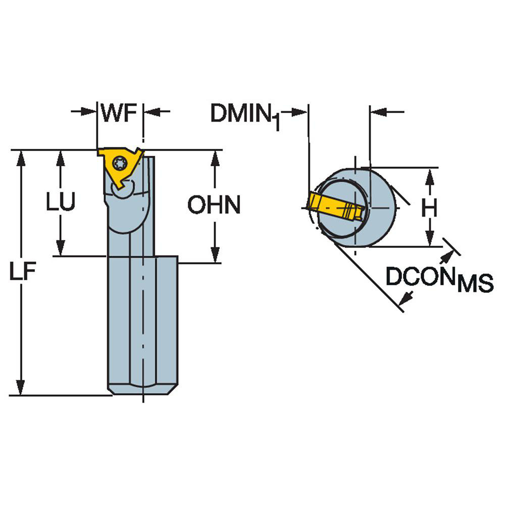 Sandvik Coromant - Indexable Threading Toolholder: Internal & External ...