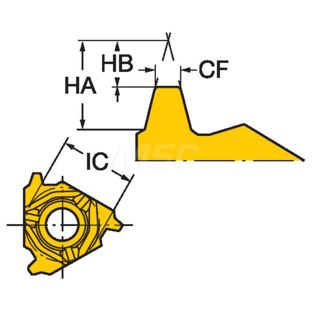 Sandvik Coromant - Laydown Threading Insert: 266RL16TR01F300E 1135 ...