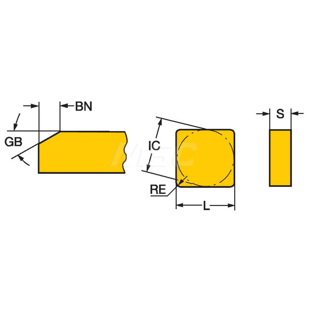 Sandvik Coromant - Turning Insert: SNGN120416T01020 675, Ceramic | MSC ...