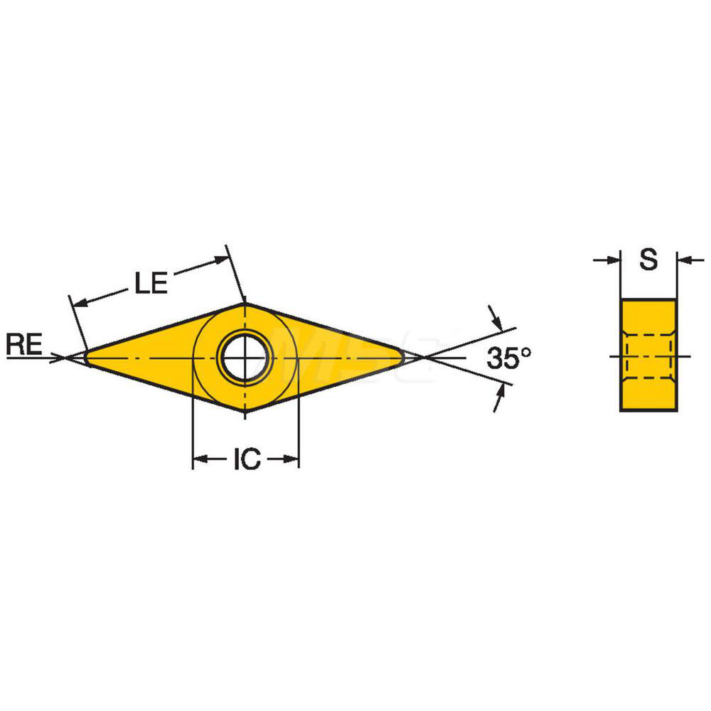 Sandvik Coromant - Turning Insert: VNMG331-MF 1125, Carbide | MSC Direct