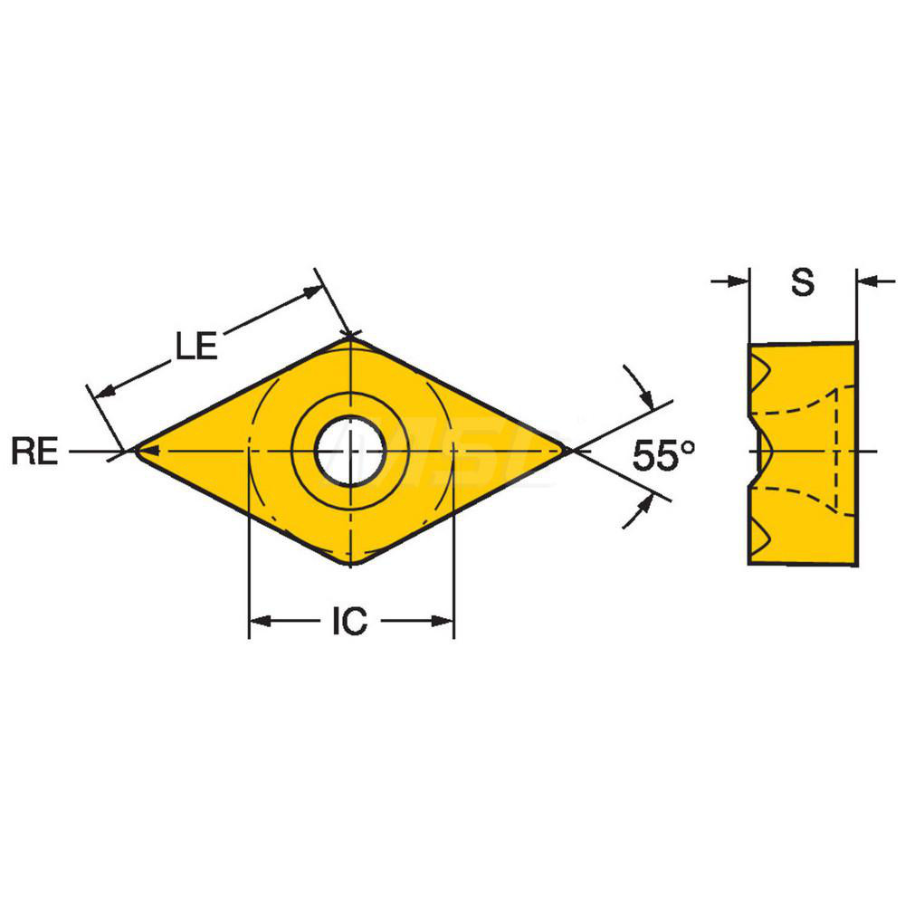 Sandvik Coromant - Turning Insert: TR-DC1308-M 1115, Carbide | MSC Direct