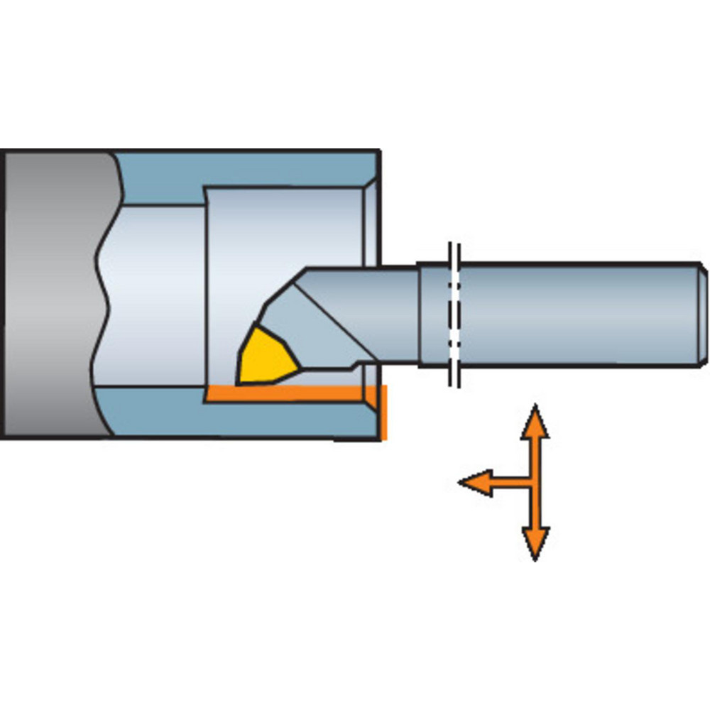 Sandvik Coromant - Indexable Boring Bar: E05H-SWLPR 02-R, 7.00 mm Min ...