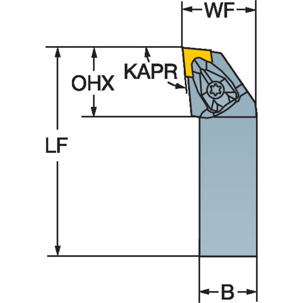 Sandvik Coromant - Indexable Turning Toolholder: DCLNR164D, Wedge | MSC ...